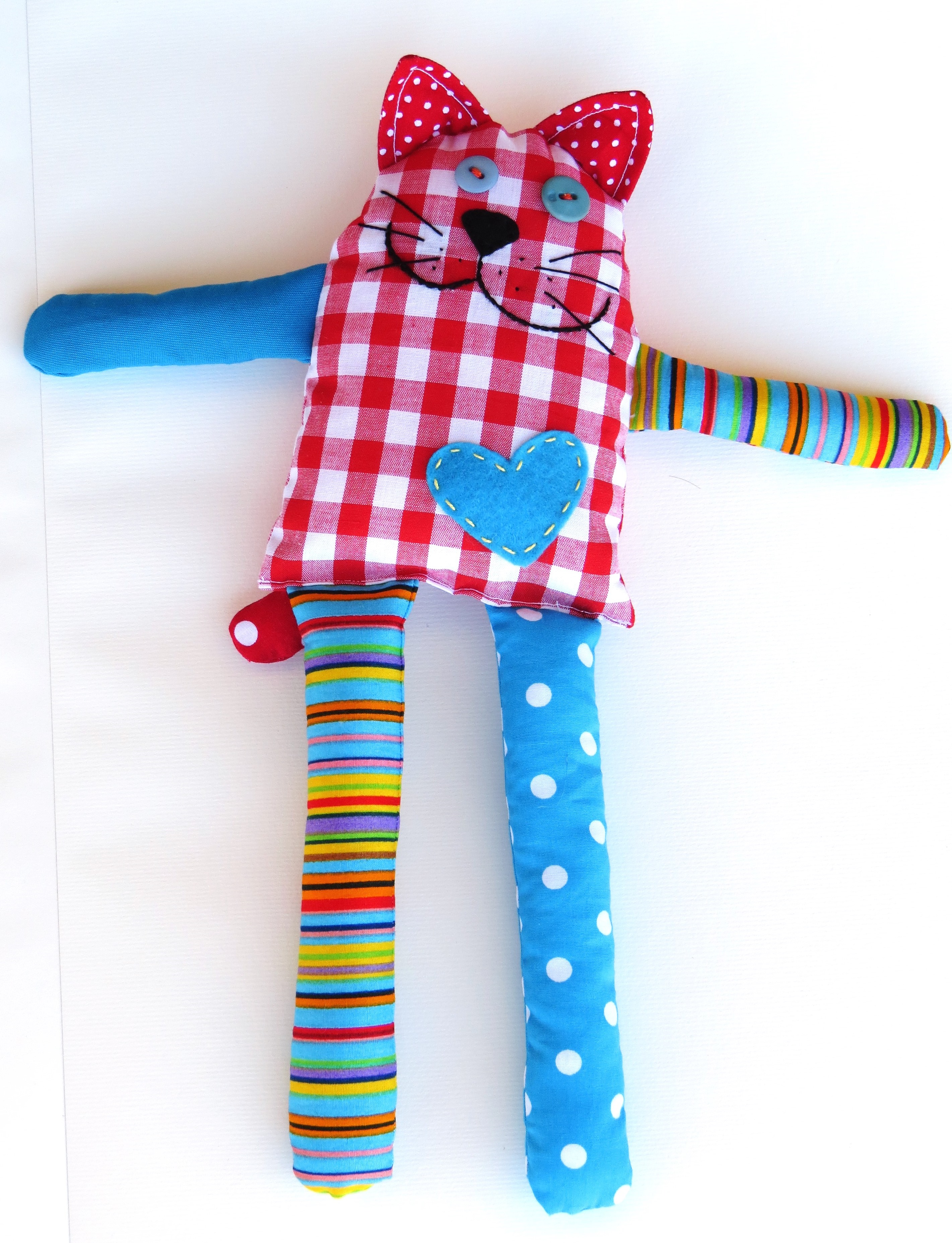 HOW TO SEW CAREFREE CAT FROM SCRAPS FREE PATTERN Sew Toy