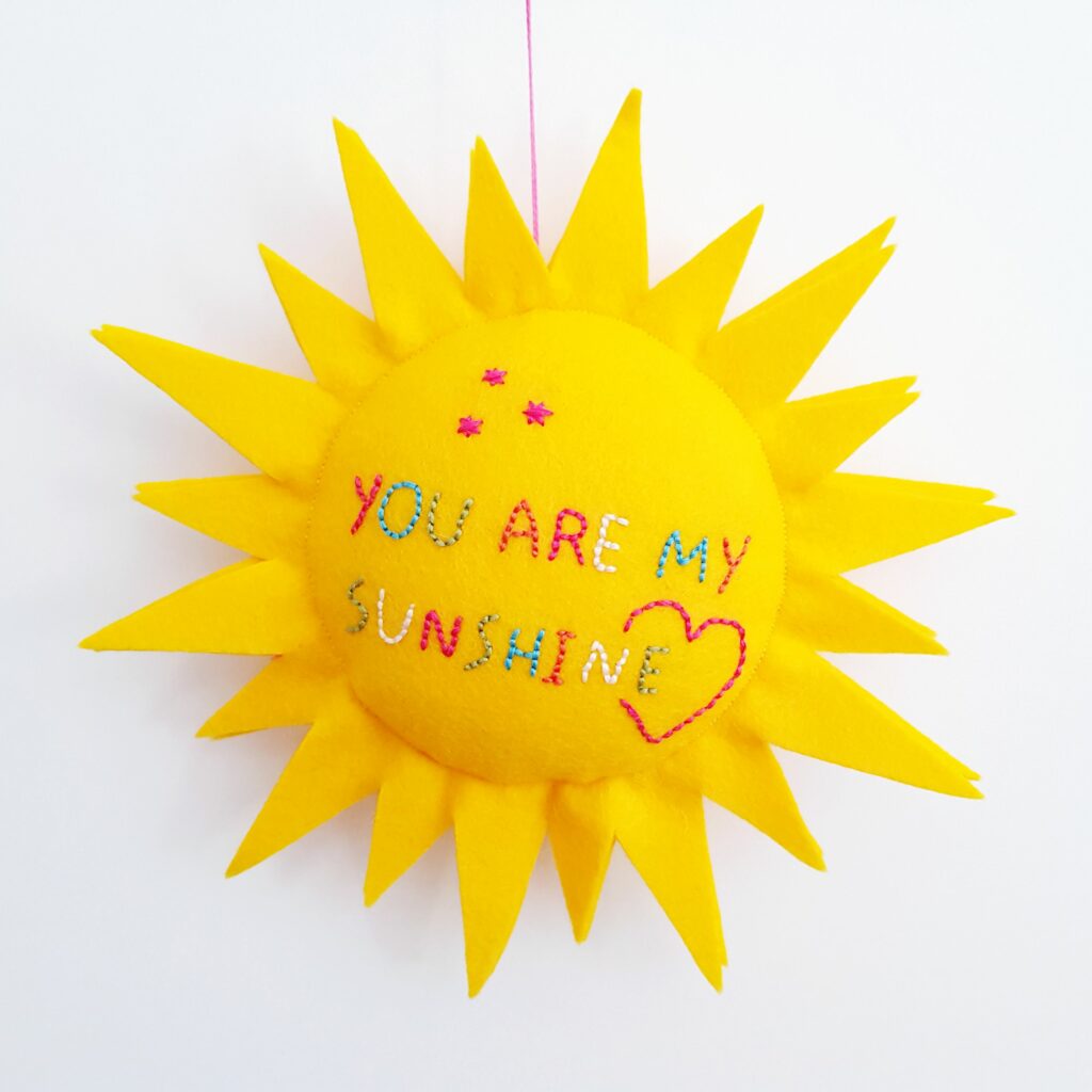 The Sun Sewing Pattern I Easy & Cute Felt Project For Beginners