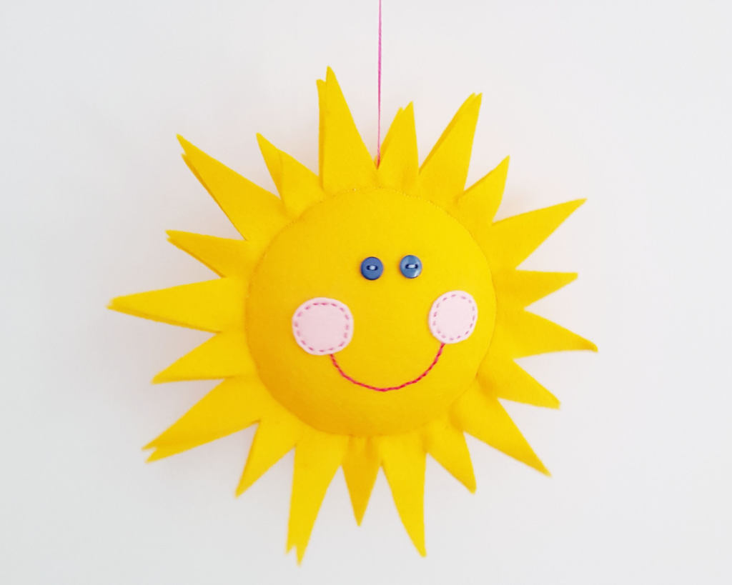 The Sun Sewing Pattern I Easy & Cute Felt Project For Beginners