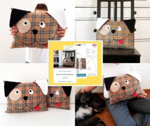 How to sew easy and cute decorative dog pillow DIY — SewToy
