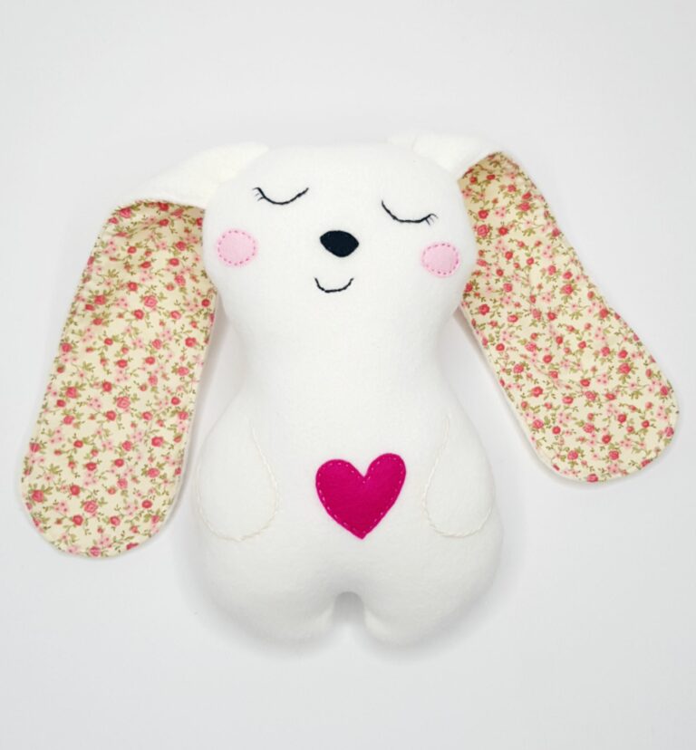 BUNNY PLUSH SEWING PATTERN | easy, simple to sew animal