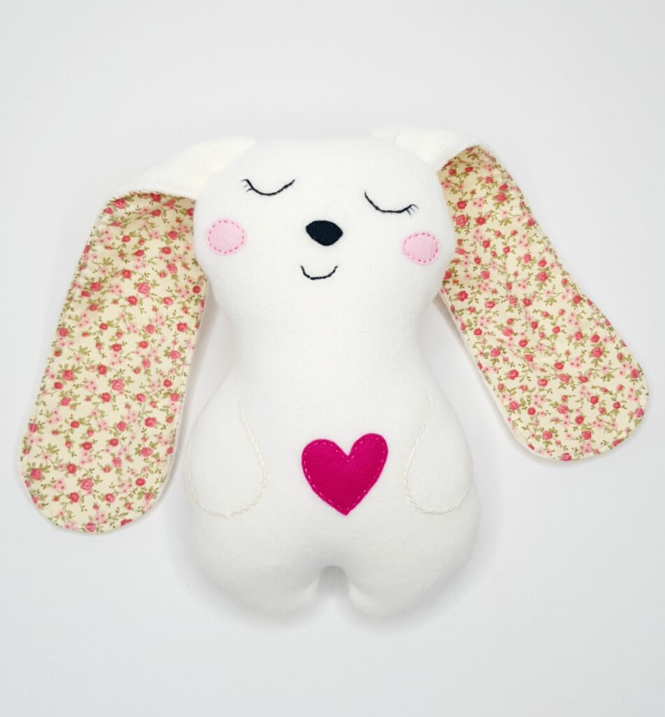 BUNNY PLUSH SEWING PATTERN | easy, simple to sew animal