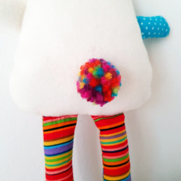 Easy BUNNY STUFFED TOY sewing pattern & tutorial, 2 sizes