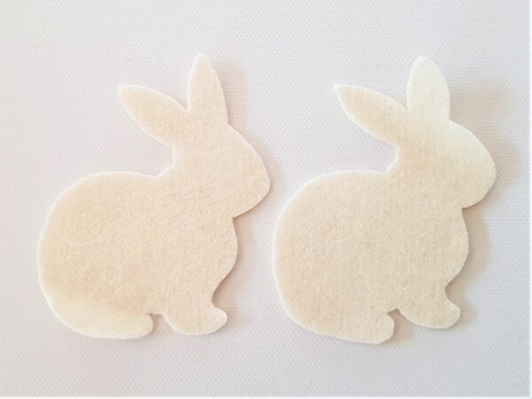 Free felt bunny pattern for hand-sewing this Easter's decorations