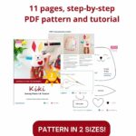 Easy BUNNY STUFFED TOY sewing pattern & tutorial, 2 sizes